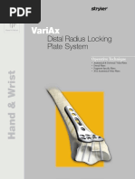 Medartis Distal Radius Surgical Technique | PDF | Drill | Limbs (Anatomy)