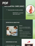 Antenatal Care Card Template | PDF | Gynaecology | Sexual Reproduction