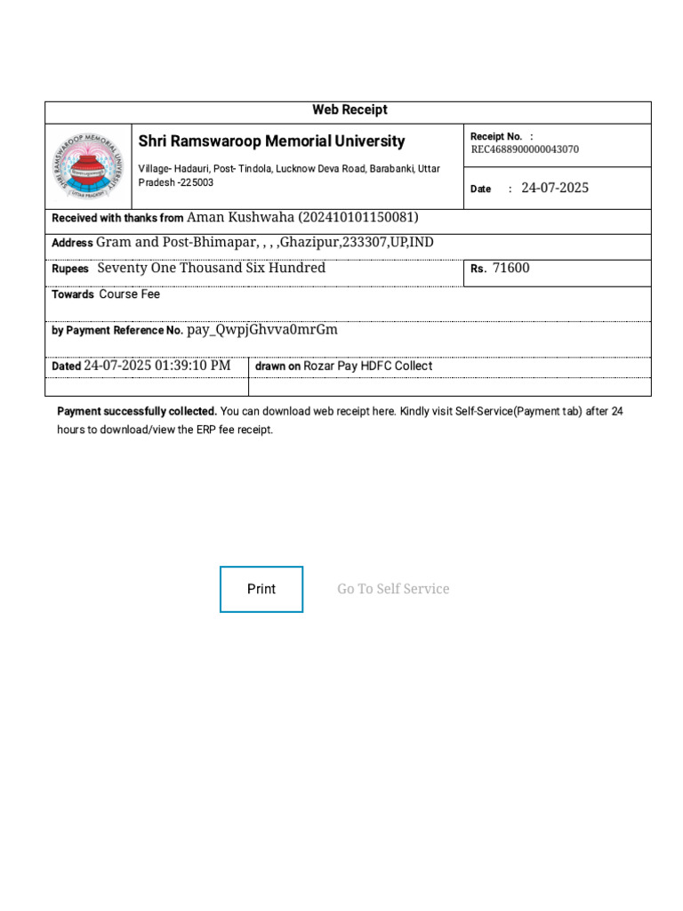 Srmu Second Year | PDF