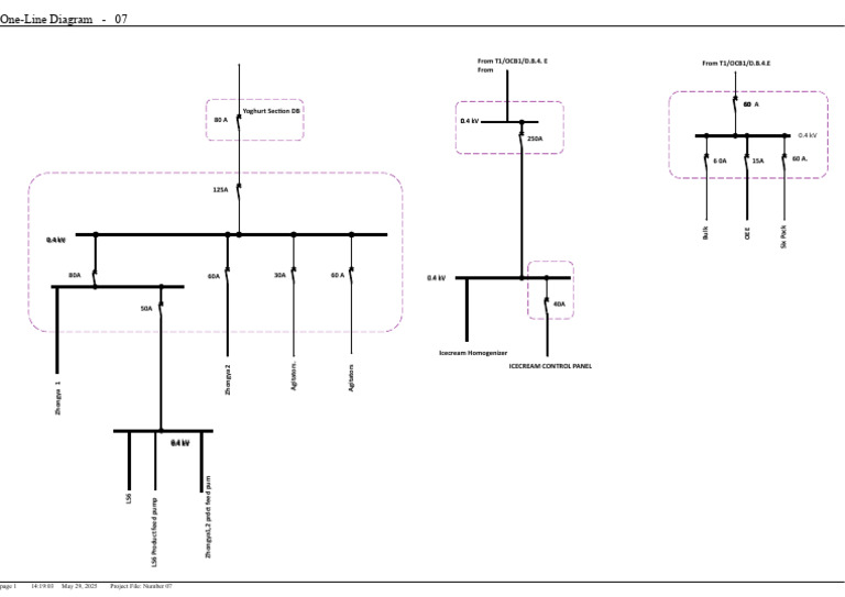 Electrical One-Line Diagram Overview | PDF