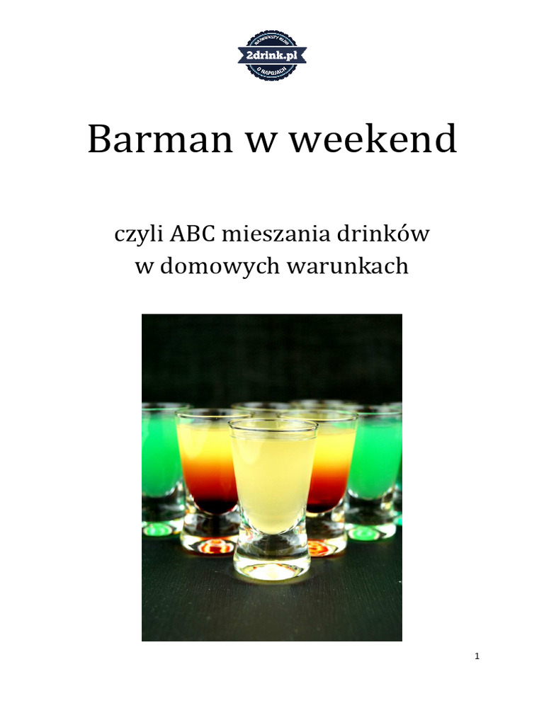 Barman W Weekend - 2drink - PL | PDF