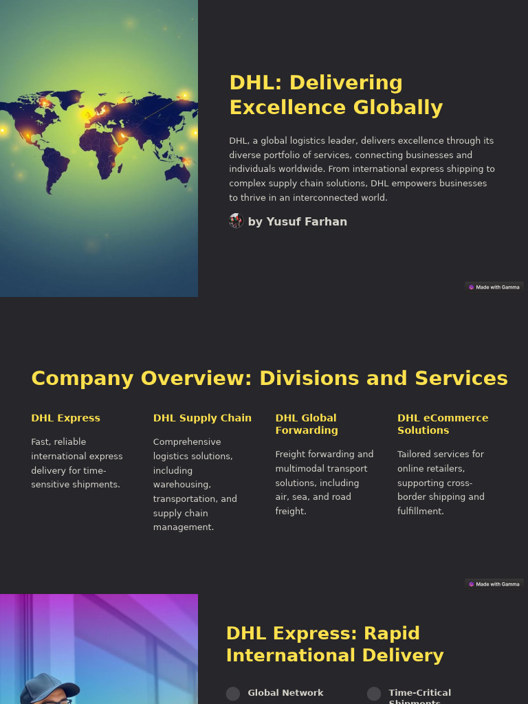 DHL Delivering Excellence Globally | PDF | Cargo | Logistics