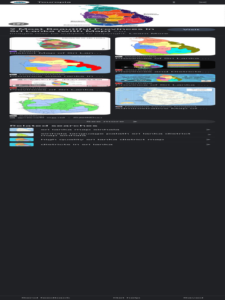 Beautiful Provinces of Sri Lanka Map | PDF