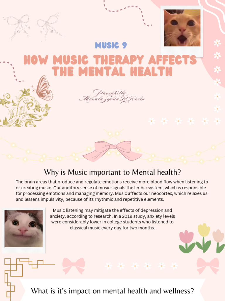 How Music Therapy Affects The Mental Health | PDF