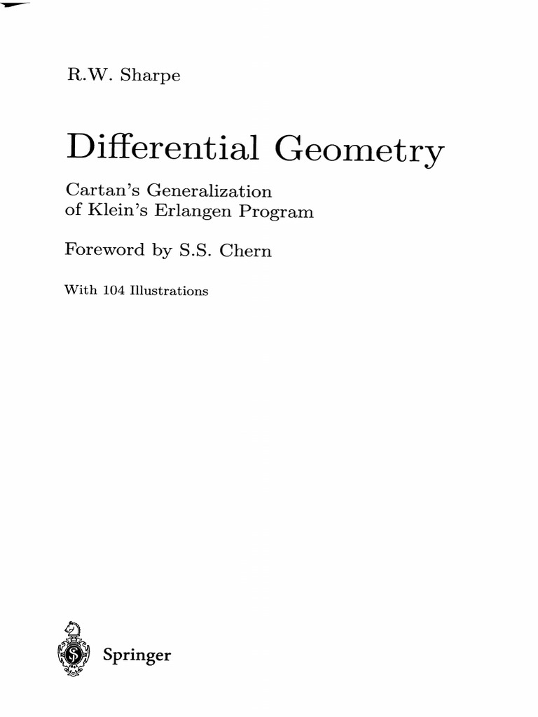 Pub - Differential Geometry Cartans Generalization of Kleins Erlangen Program Graduate | PDF
