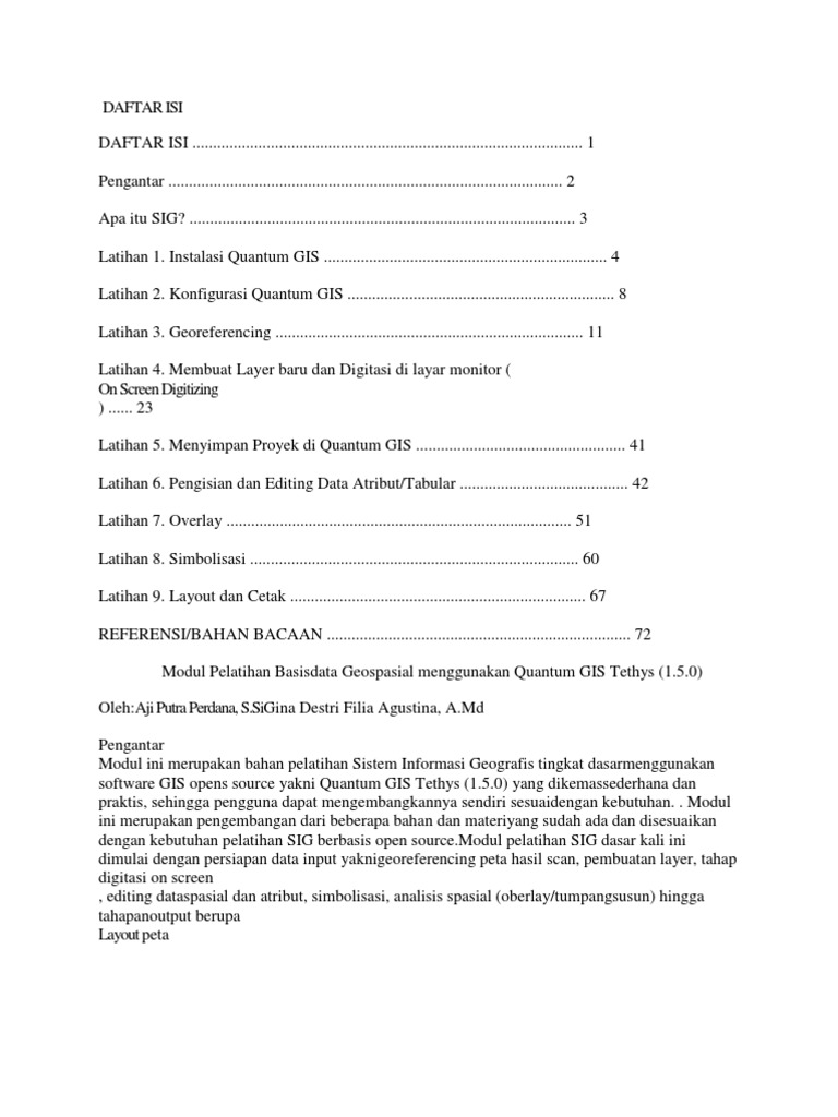 Tutorial Quantum Gis | PDF