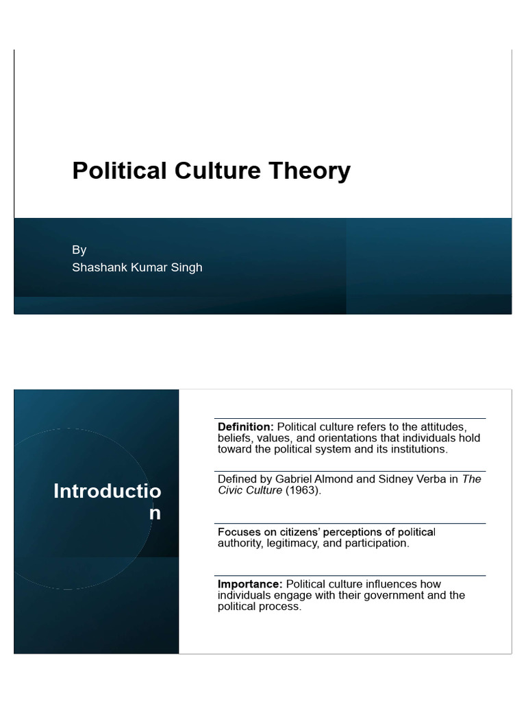 Understanding Political Culture and Development | PDF | Modernization ...