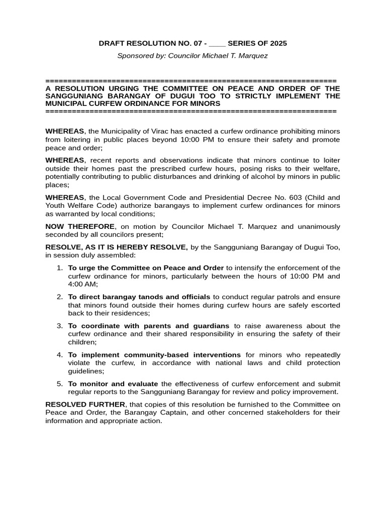 Sponsored By: Councilor Michael T. Marquez | PDF