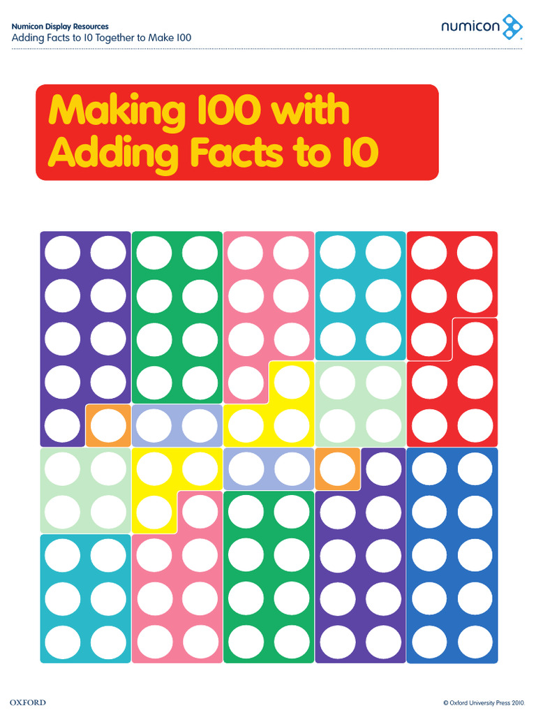 Numicon 10: Making 100 Resources | PDF