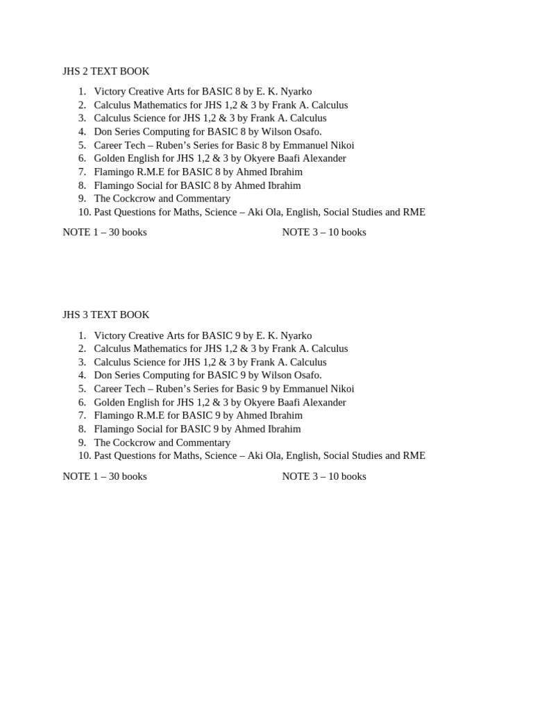 JHS 2 Text Book | PDF