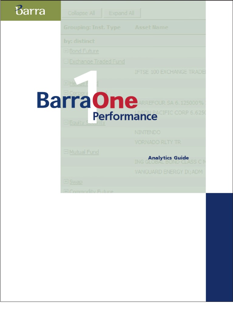 Barraone Performance Analytics Guide | PDF | Top Down And Bottom Up ...