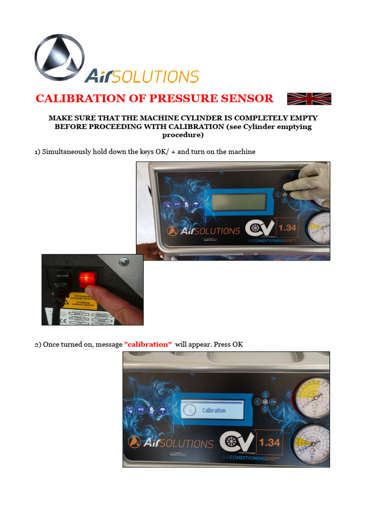 Pressure Sensor Calibration Guide | PDF
