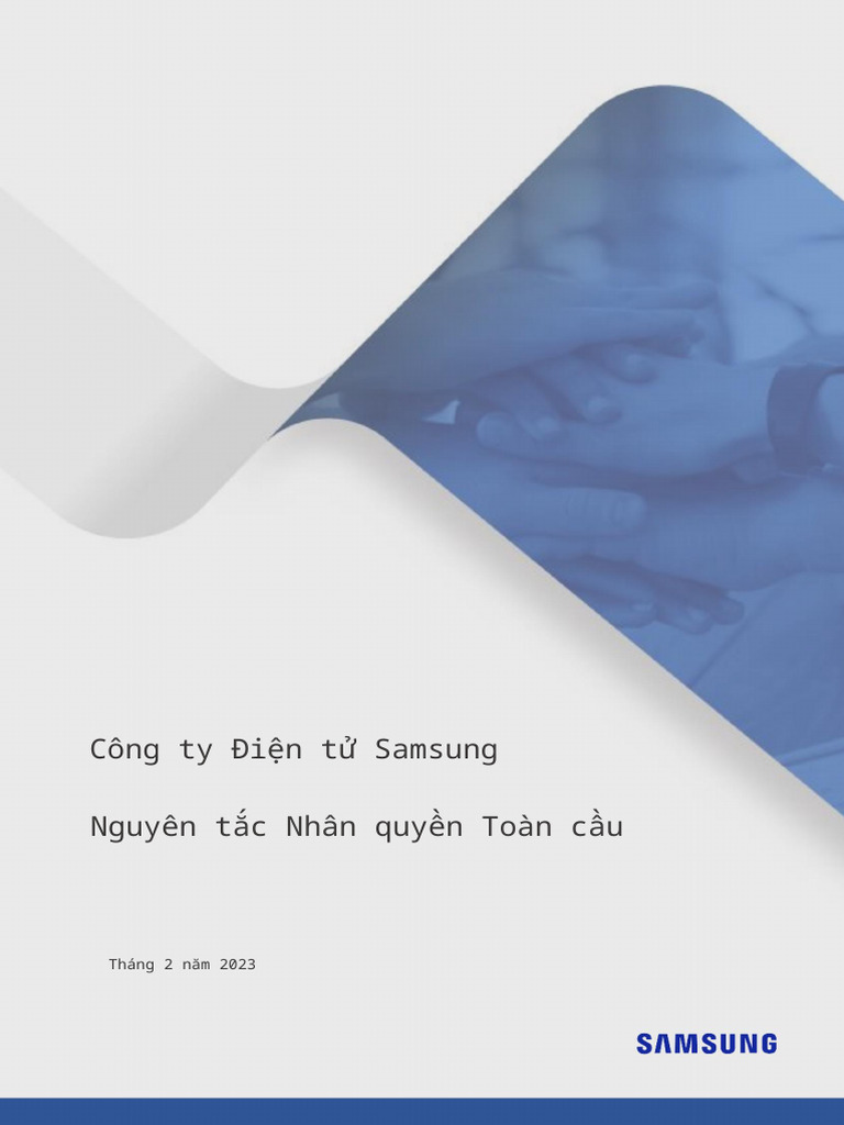 Samsung Electronics Global Human Rights Principles en | PDF