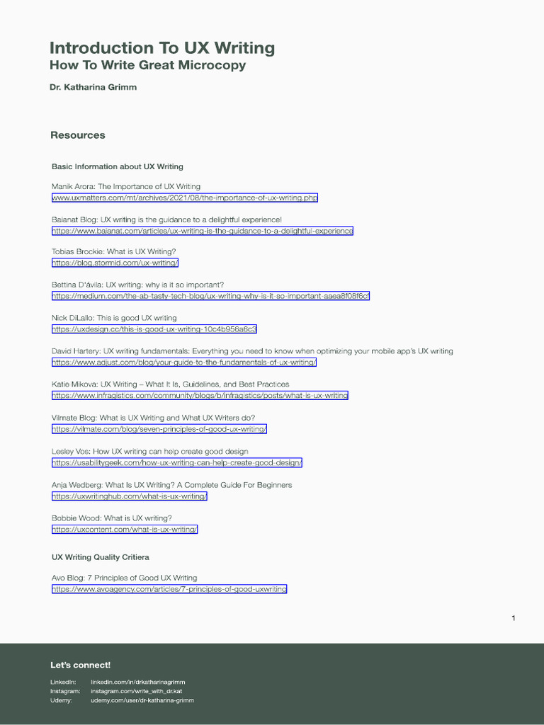 UXW Resources | PDF