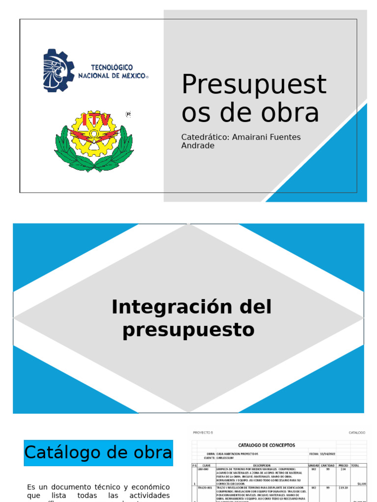U5 - Presupuestos de Obra | PDF | Presupuesto | Software