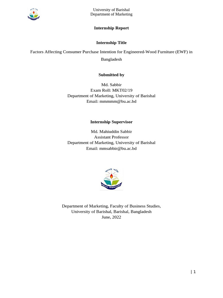 Internship Templete (for Student) (1) | PDF | Behavior