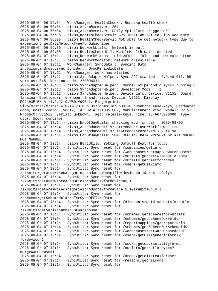 Logg 20250804 | PDF | Software Engineering | Computer Architecture
