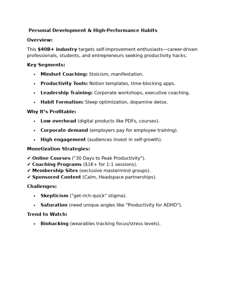 Personal Development | PDF