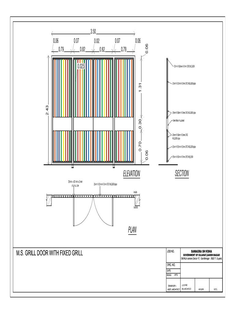 M.S Grill Door With Fixed Grill | PDF