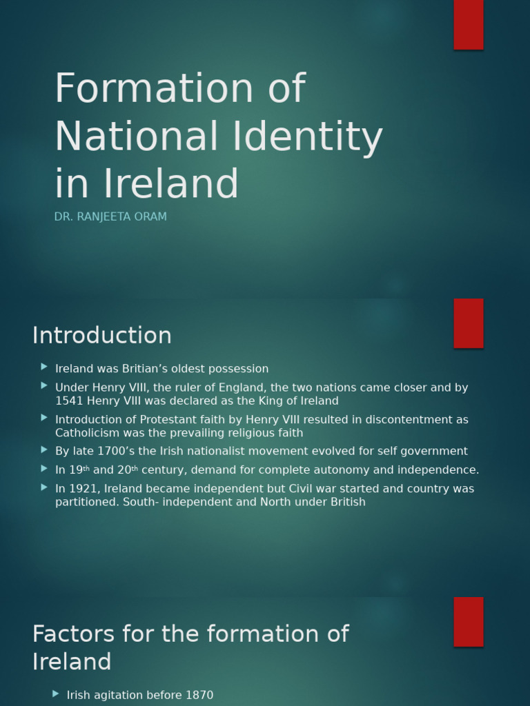 Formation of National Identity in Ireland | PDF | Irish Nationalism ...