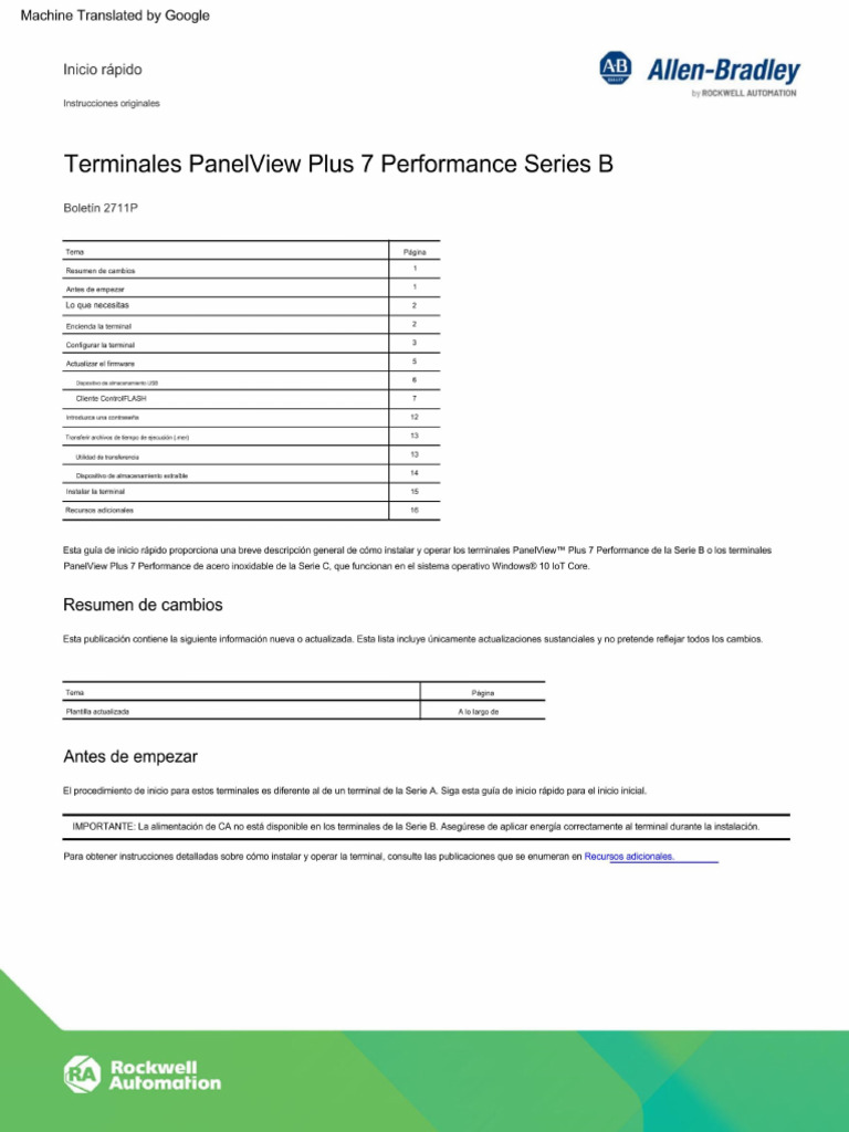 Manual PanelView Plus 7 en Español | PDF | Informática | Ciencias de la ...
