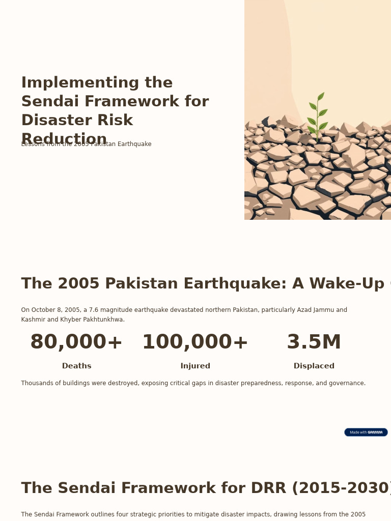 Implementing The Sendai Framework For Disaster Risk Reduction | PDF ...