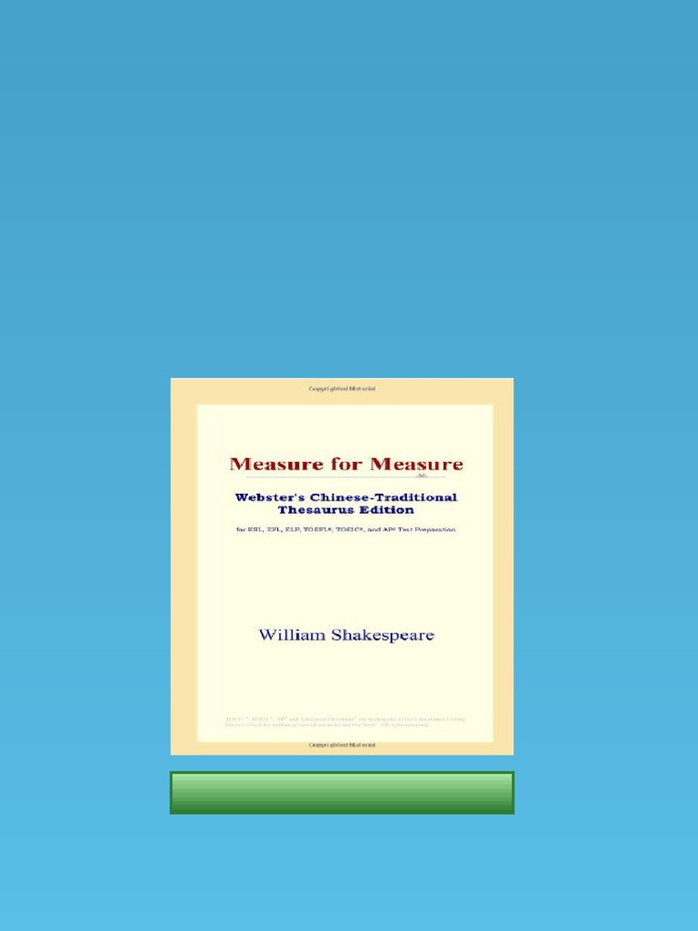 Measure for Measure William Shakespeare download | PDF | Methodology ...