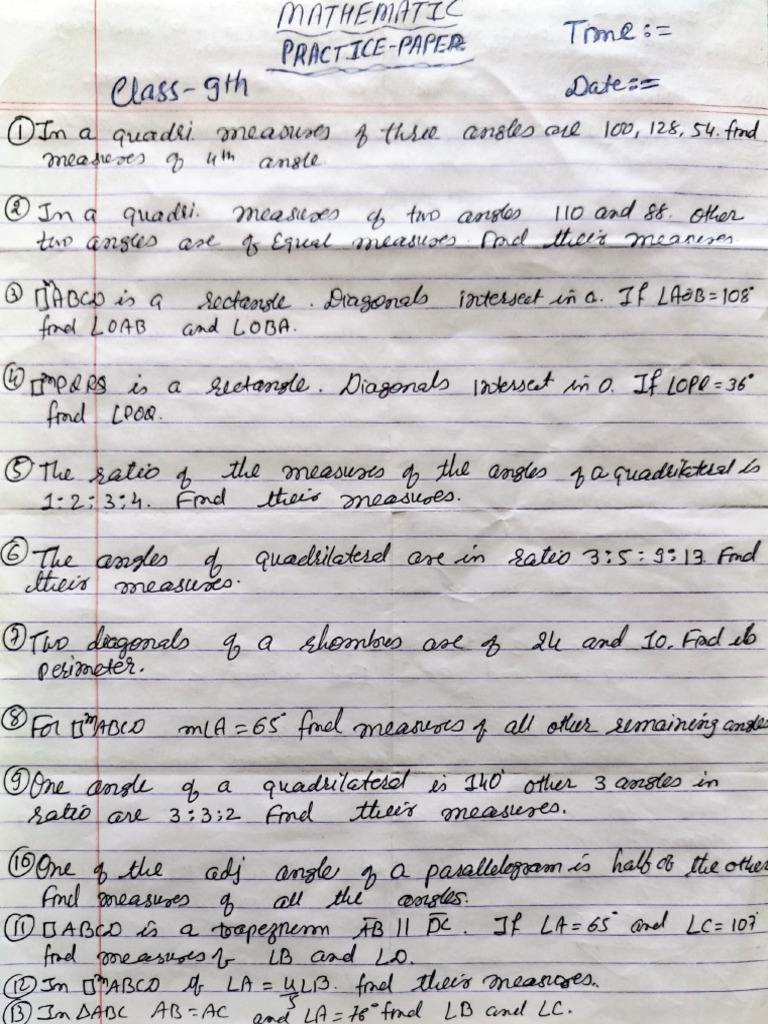 Maths Practice Sums | PDF