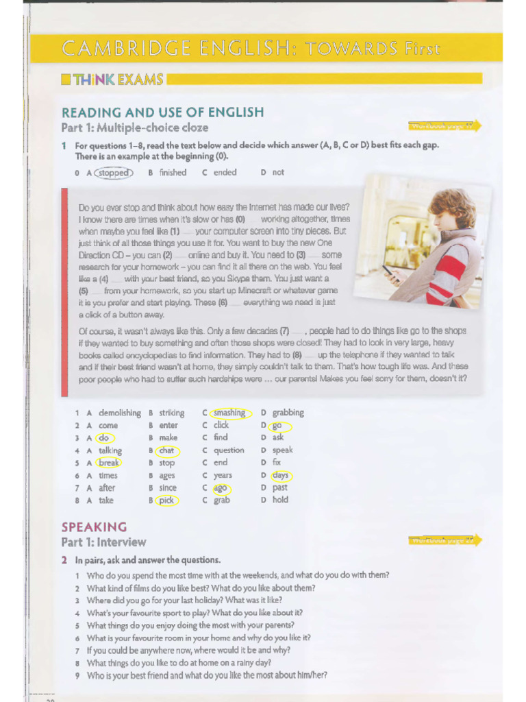 Think 3 B1+ Student's Book Towards First | PDF