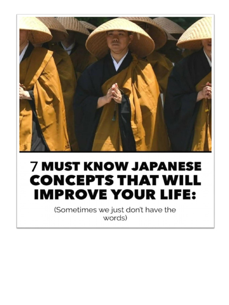7 Must Know Japanese Concepts 1686336634 | PDF