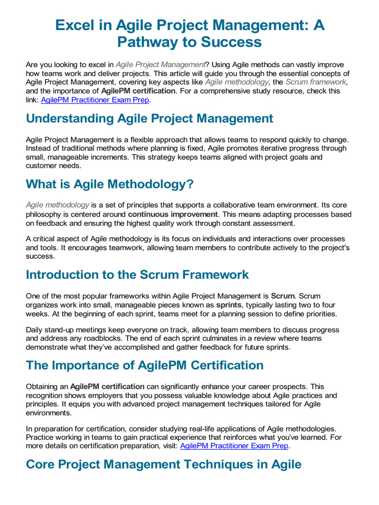 AgilePM Practitioner Cheatsheet | PDF | Agile Software Development | Scrum (Software Development)