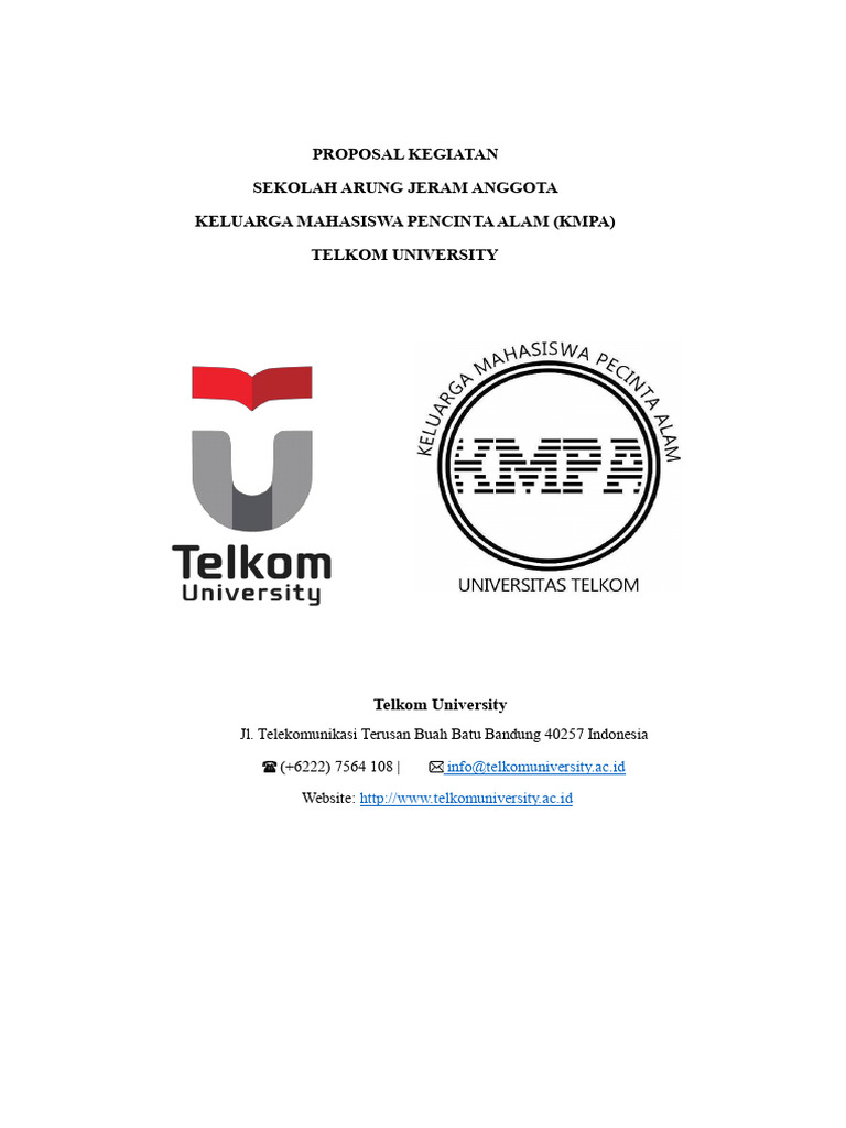 Proposal Sekolah Arung Jeram KMPA 2024 (1) | PDF