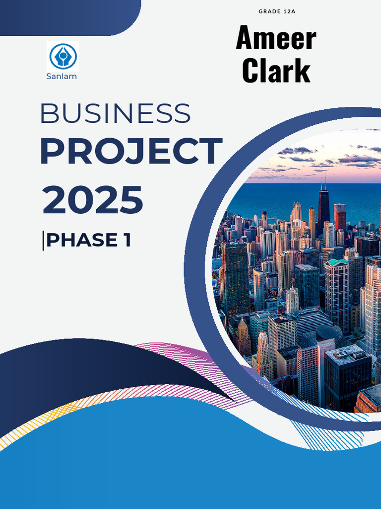 Blue and White Professional Modern Business Report Cover Page | PDF