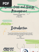 2025 BSTD Grade 11 Week 2 Chapter 8 Stress, Crisis and Change Management | PDF | Occupational ...