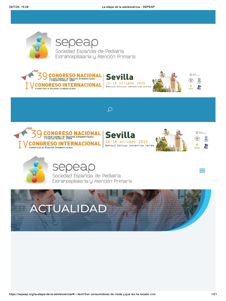 La Etapa de La Adolescencia - SEPEAP | PDF | Adolescencia | Pubertad