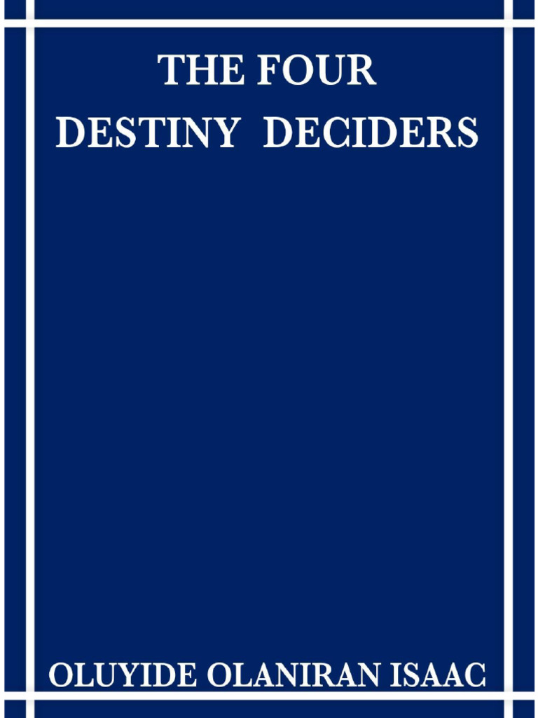 Understanding Your Destiny in Christ | PDF | Jesus | Prophecy