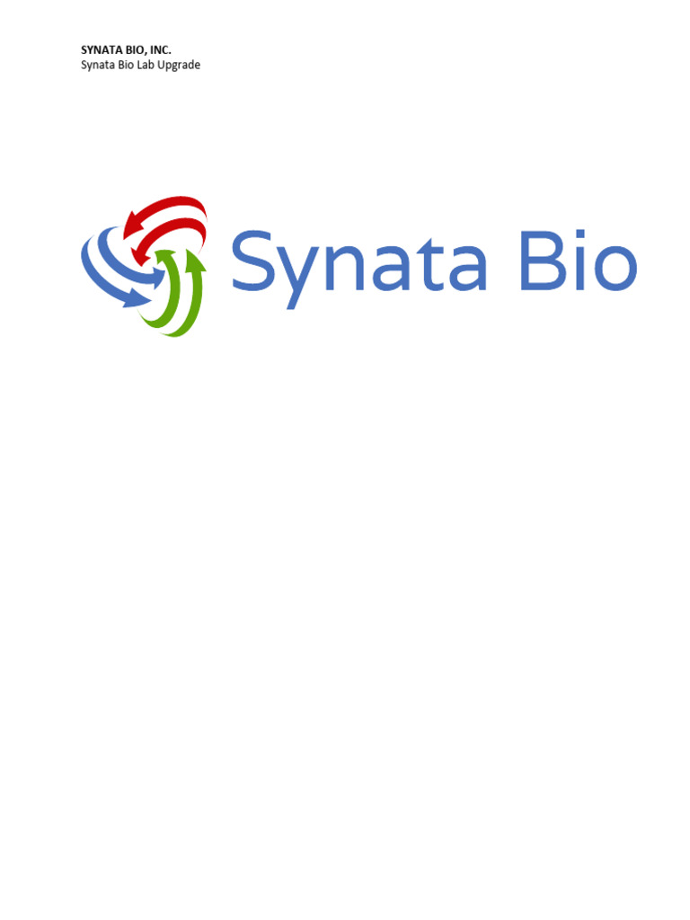 Synata Bio Lab User Requirements Specification-Rev1.2 | PDF | Programmable Logic Controller ...