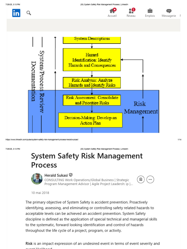 (30) System Safety Risk Management Process | PDF | Risk | Risk Assessment