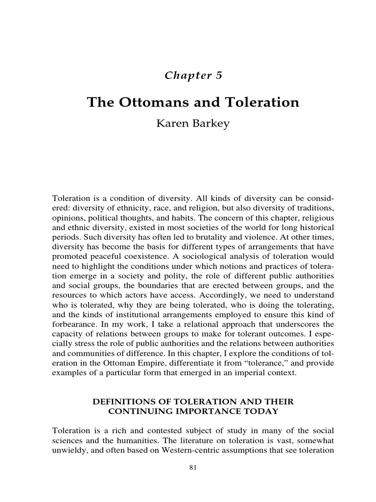 Barkey - The Ottomans and Toleration | PDF | Ottoman Empire | Toleration