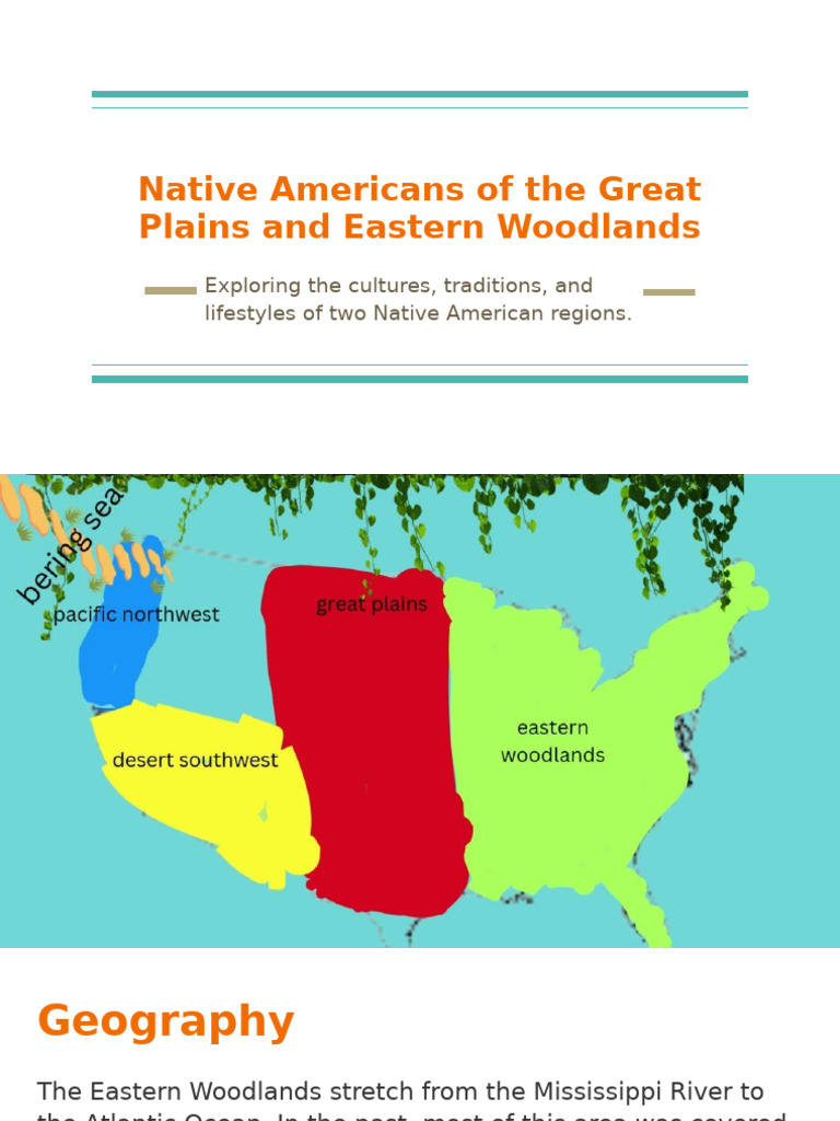 Native Americans of The Great Plains and Eastern Woodlands | PDF
