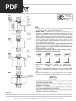 Fire Damper Model 0160 Manual | PDF | Duct (Flow) | Drywall