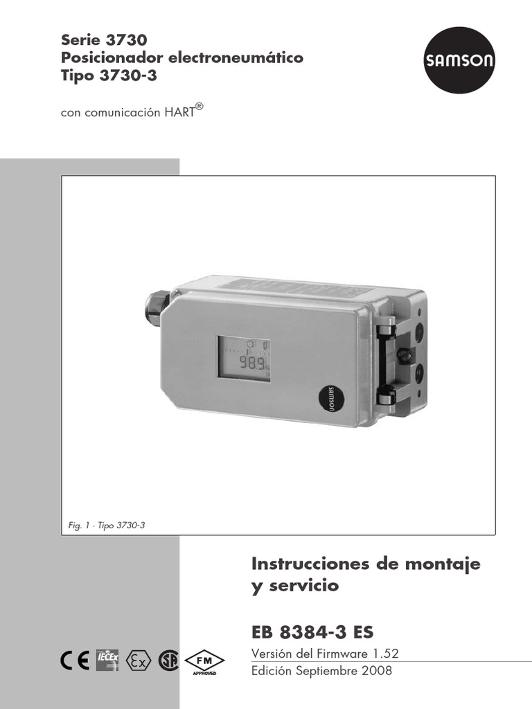 Manual Posicionador Samson 3730-3 | PDF