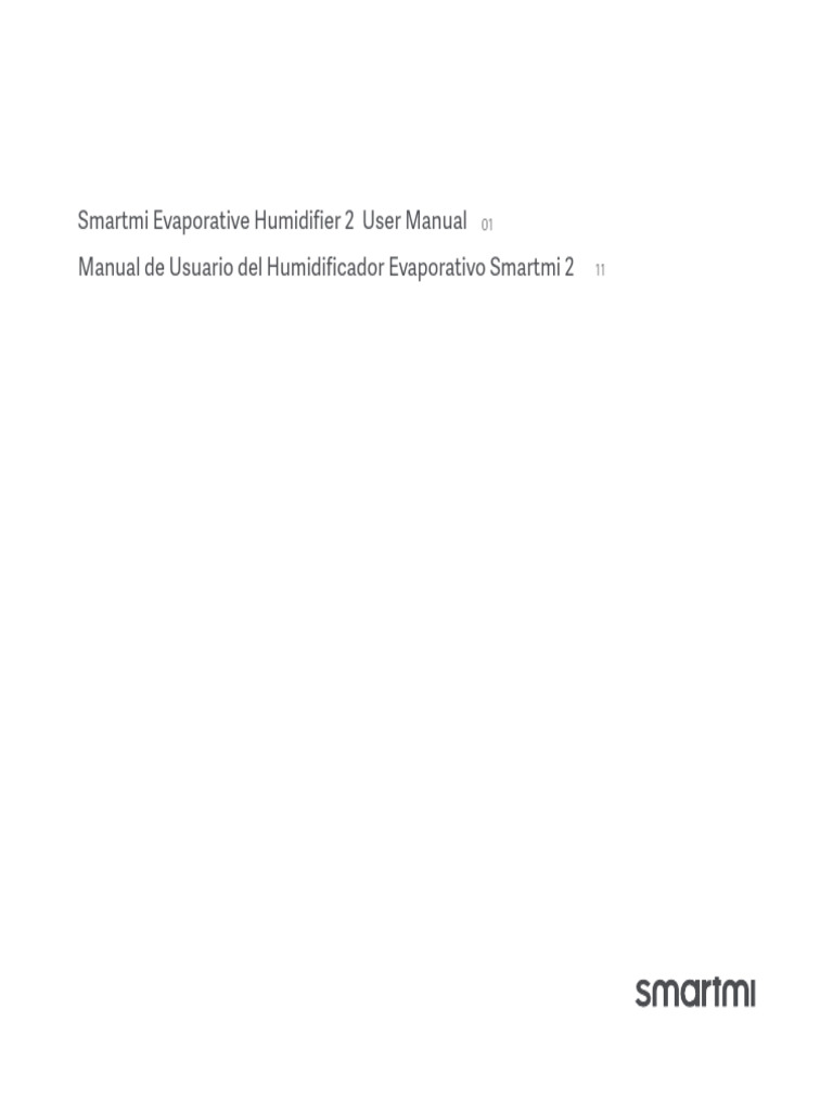 Smartmi Evaporative Humidifier 2 Manual | PDF | Water | Electromagnetic ...