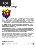 2-Look OLL: 2 Look (Orient Corners) 2-Look PLL: 6 Algorithms | PDF ...