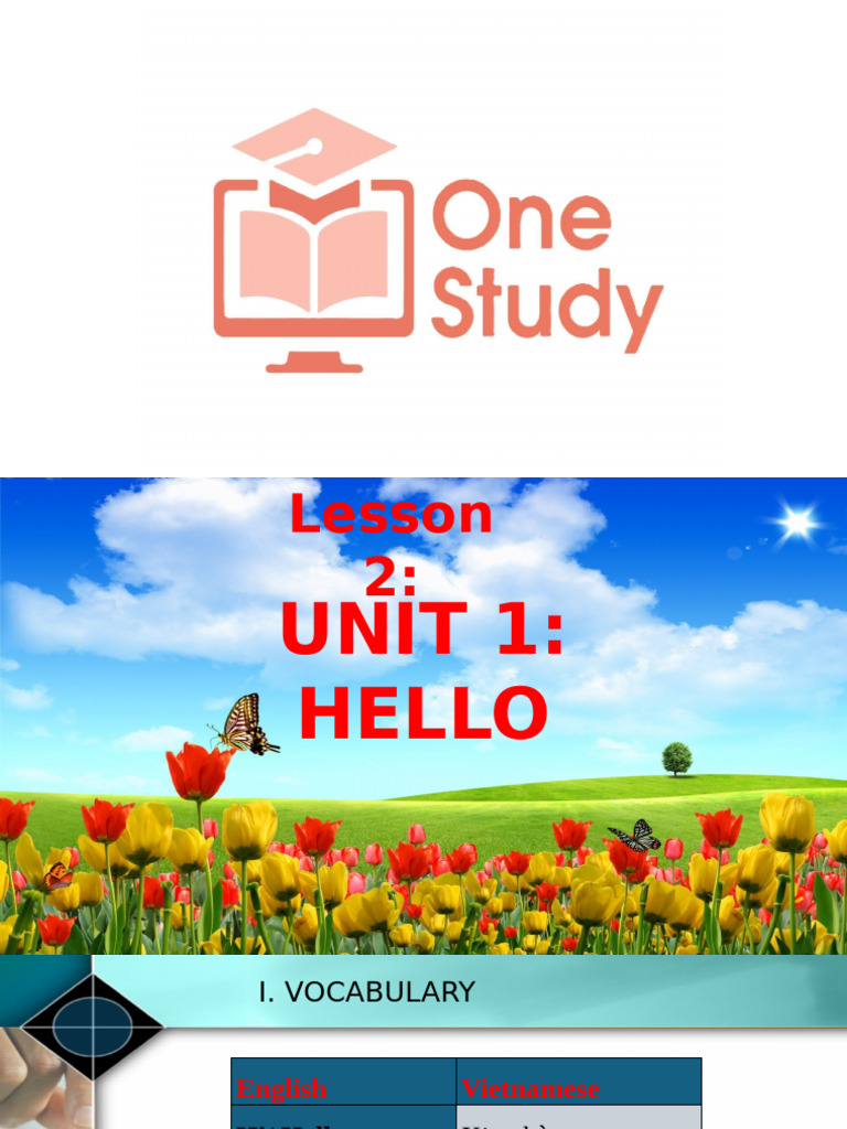 Lesson 2 - Unit1 - Hello | PDF