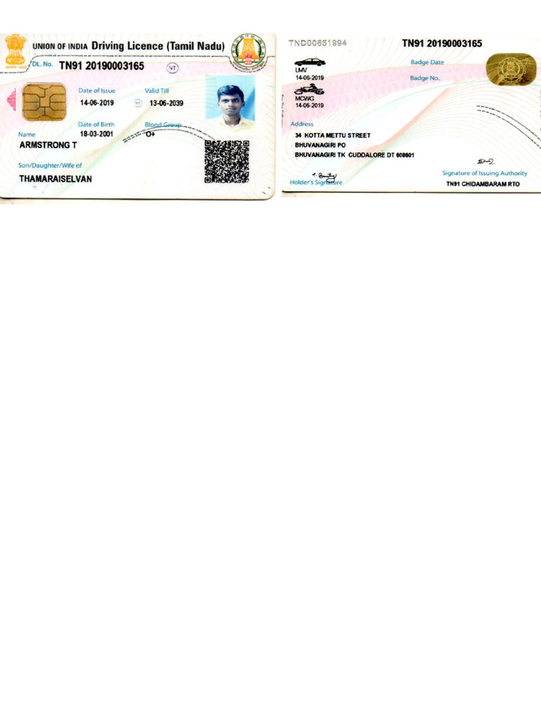 Driving Licence | PDF