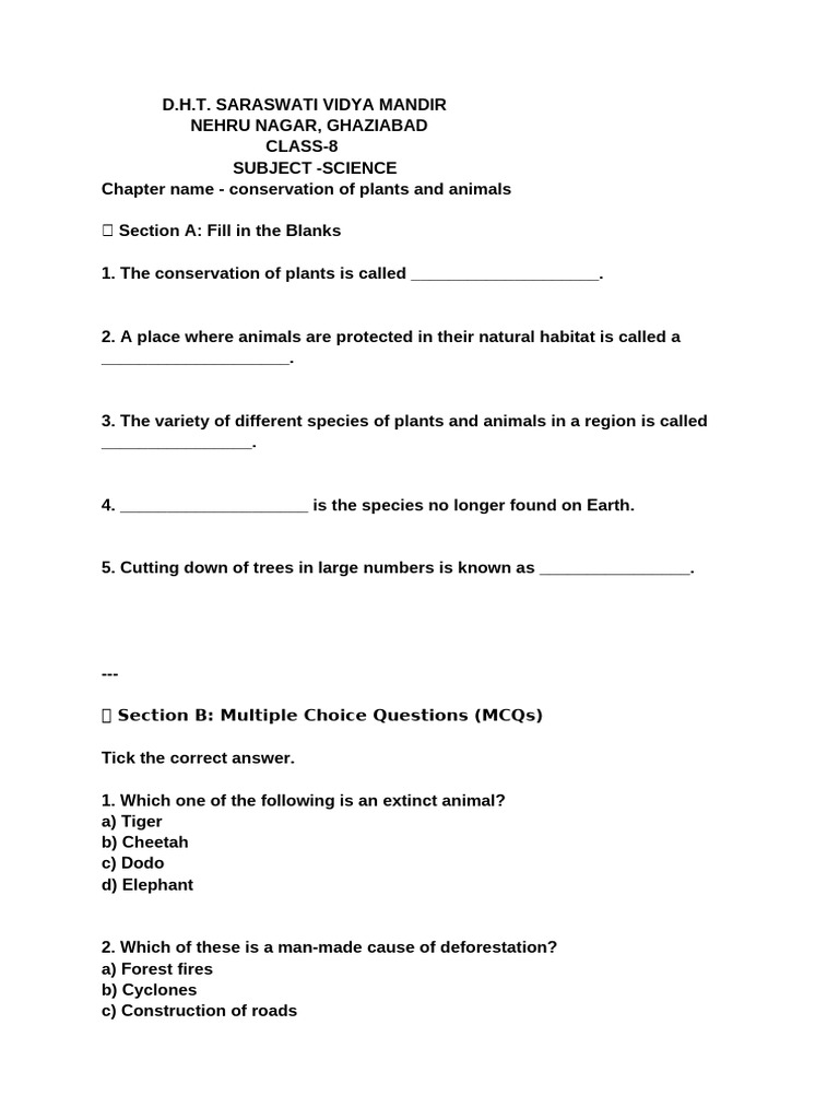 Chapter - 5 Worksheet | PDF