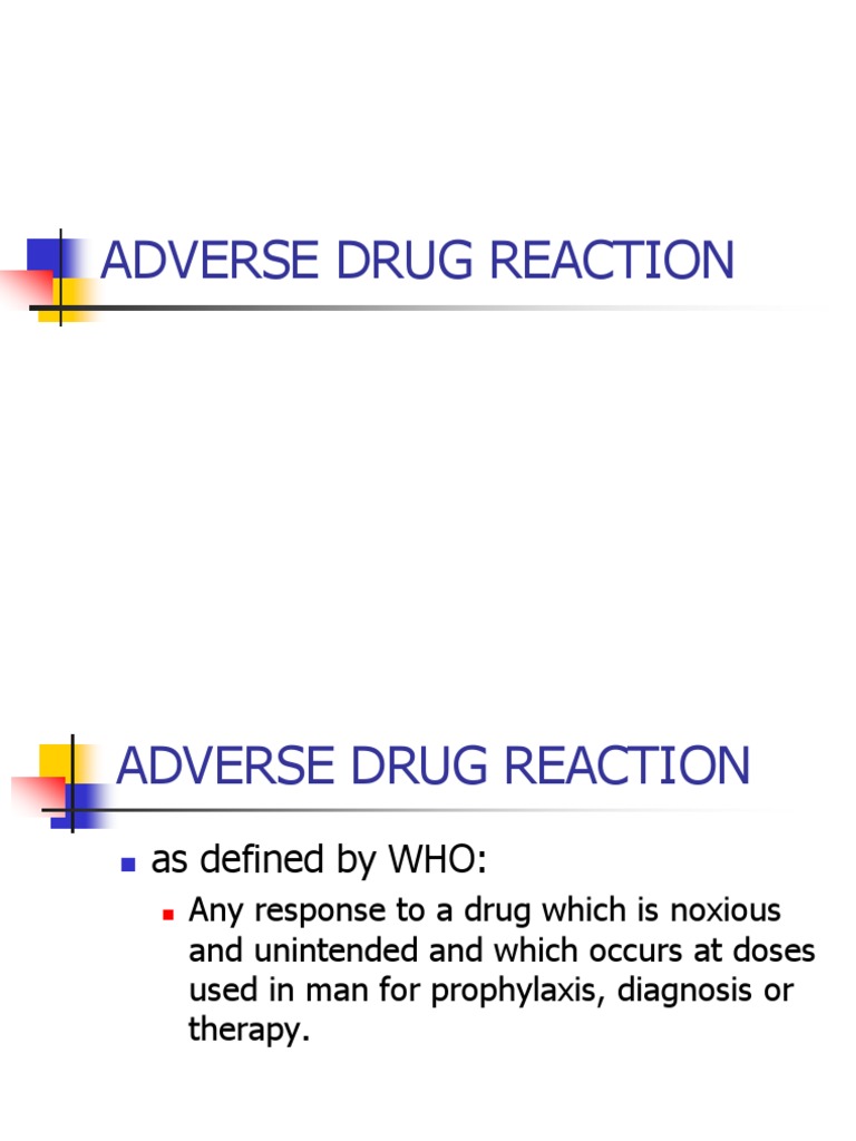 Adverse Drug Reaction