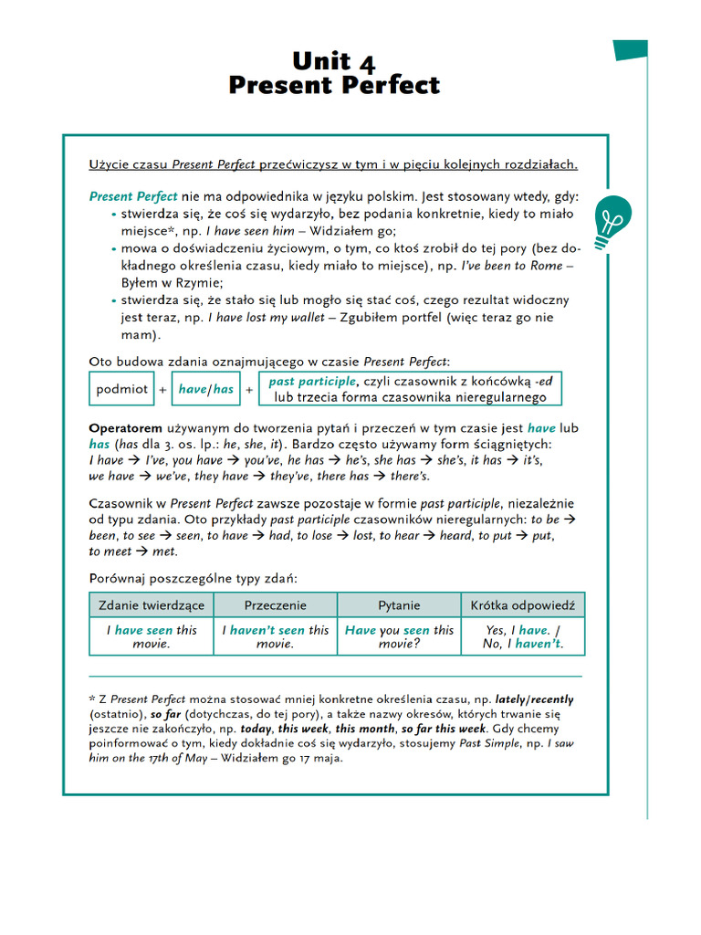 Present Perfect, Ever. Never | PDF