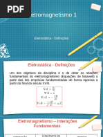 Tabela de Fórmulas de Eletrostática | PDF